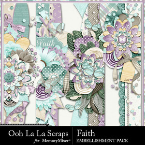 Faith Page Borders Pack Scrapbook Page Design - MemoryMixer™